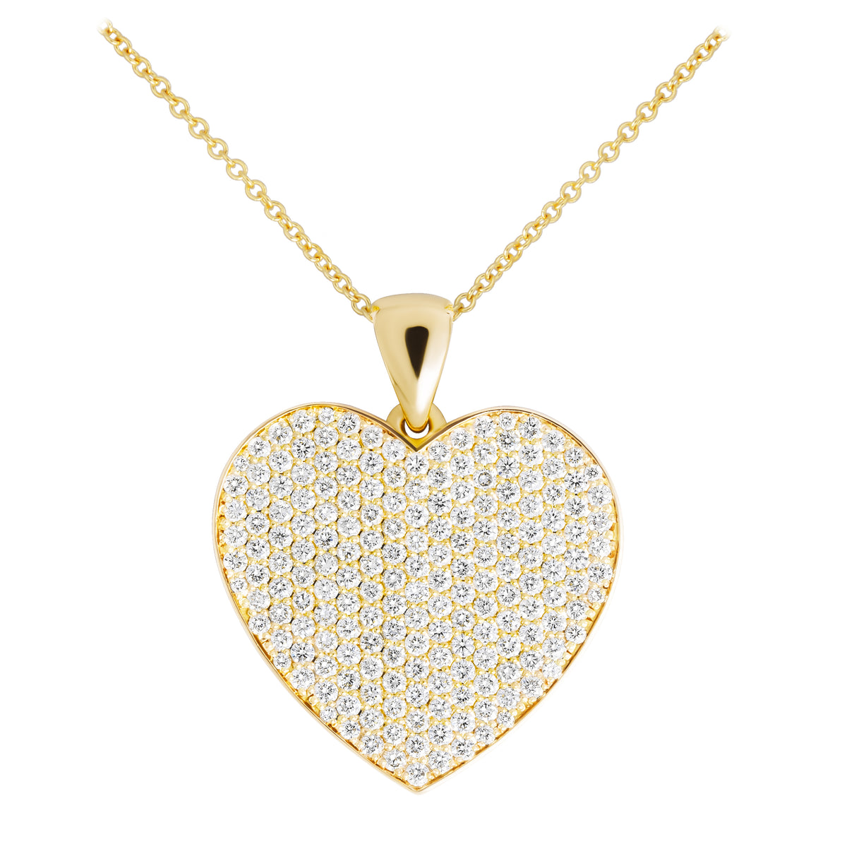 Pave Heart Pendant — M&V Vanguard Jewelry