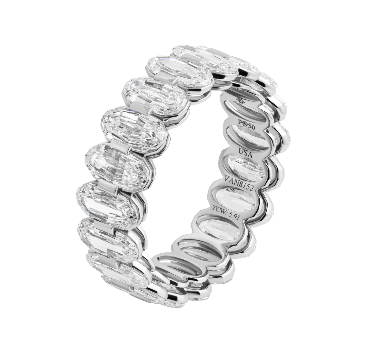 Eternity Band Movaliza with Moval Diamonds — M&V Vanguard Jewelry